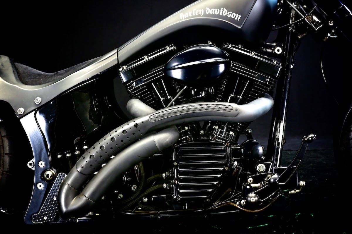 Motor Drag Ninja : Harley Davidson 2003 FXSTB Custom [U-TERA] HD Wallpaper